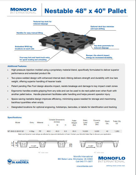 Brochures & Product Sheets | Monoflo International